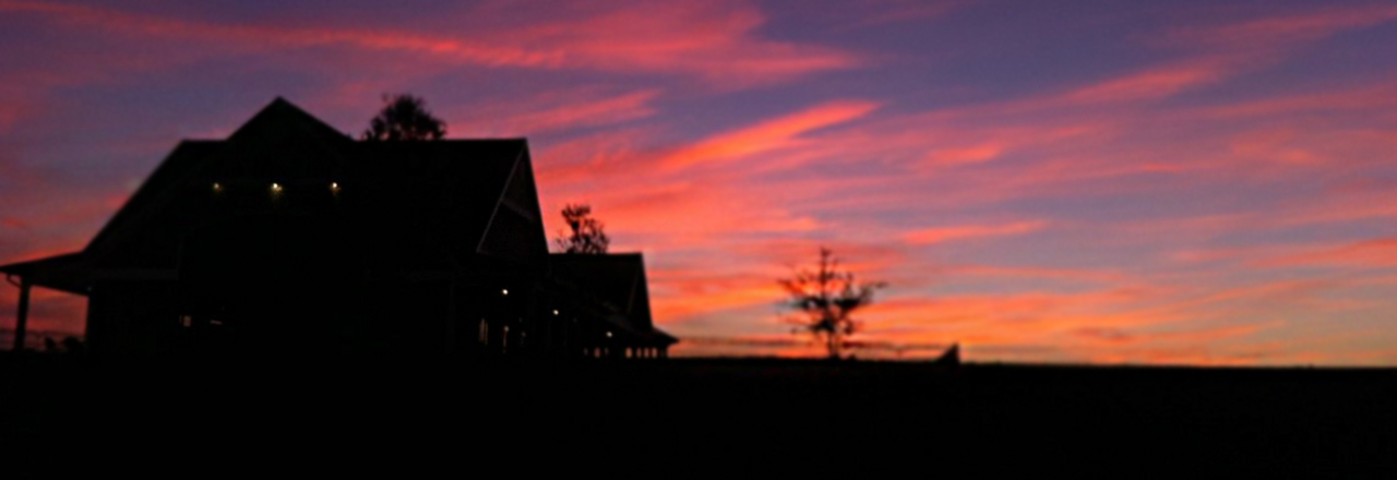 Sunset Over 12 Corners Winery in Benton Harbor, MI